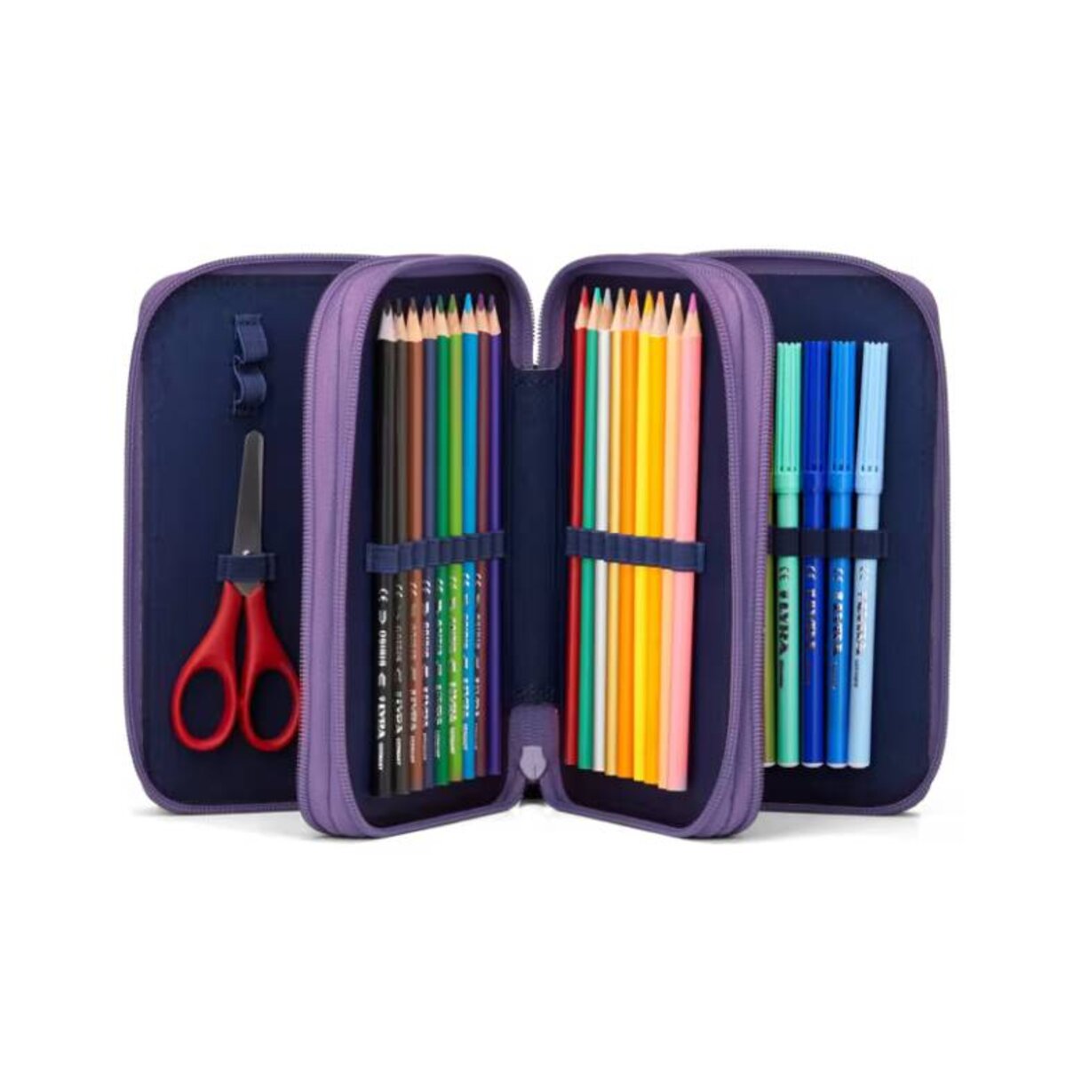 ergobag Maxi Mäppchen PonyBäradies lila 40-teilig 20 x 6,5 x 13.5 cm ...