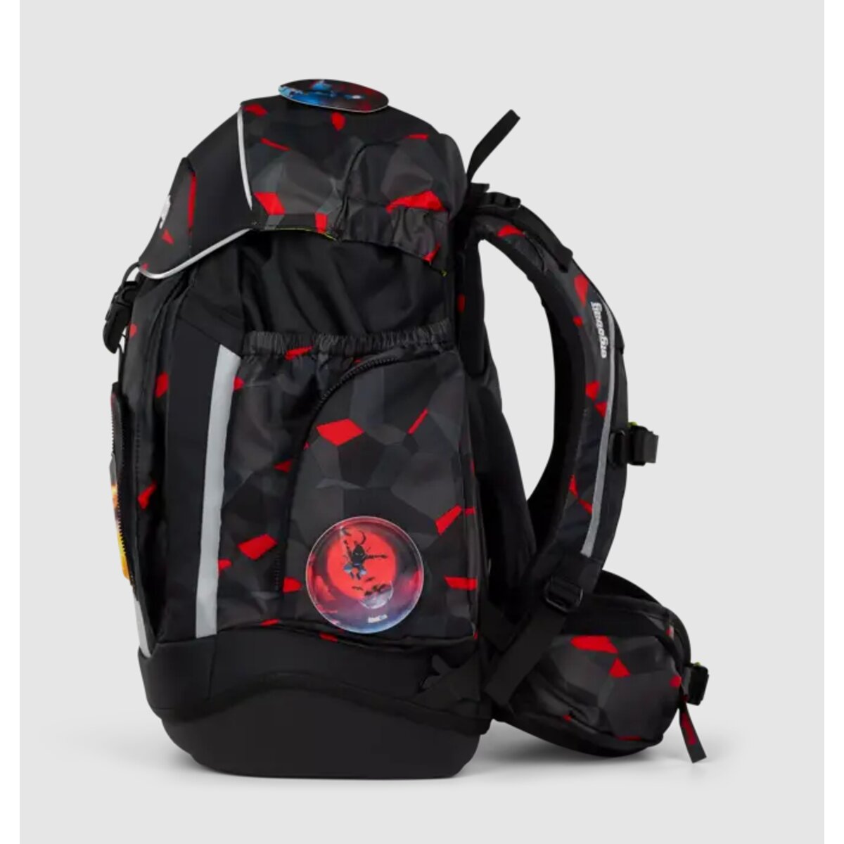 ergobag Maxi Set Schulranzen-Set TaekBärdo, 6 teilig Grau Rot 24 Liter ...